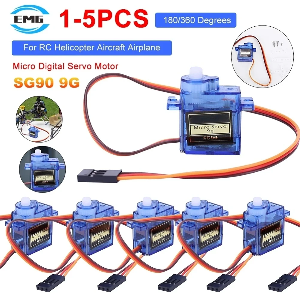 Micro Servomoteur SG90 9G 180 °/360 ° - Test et Avis