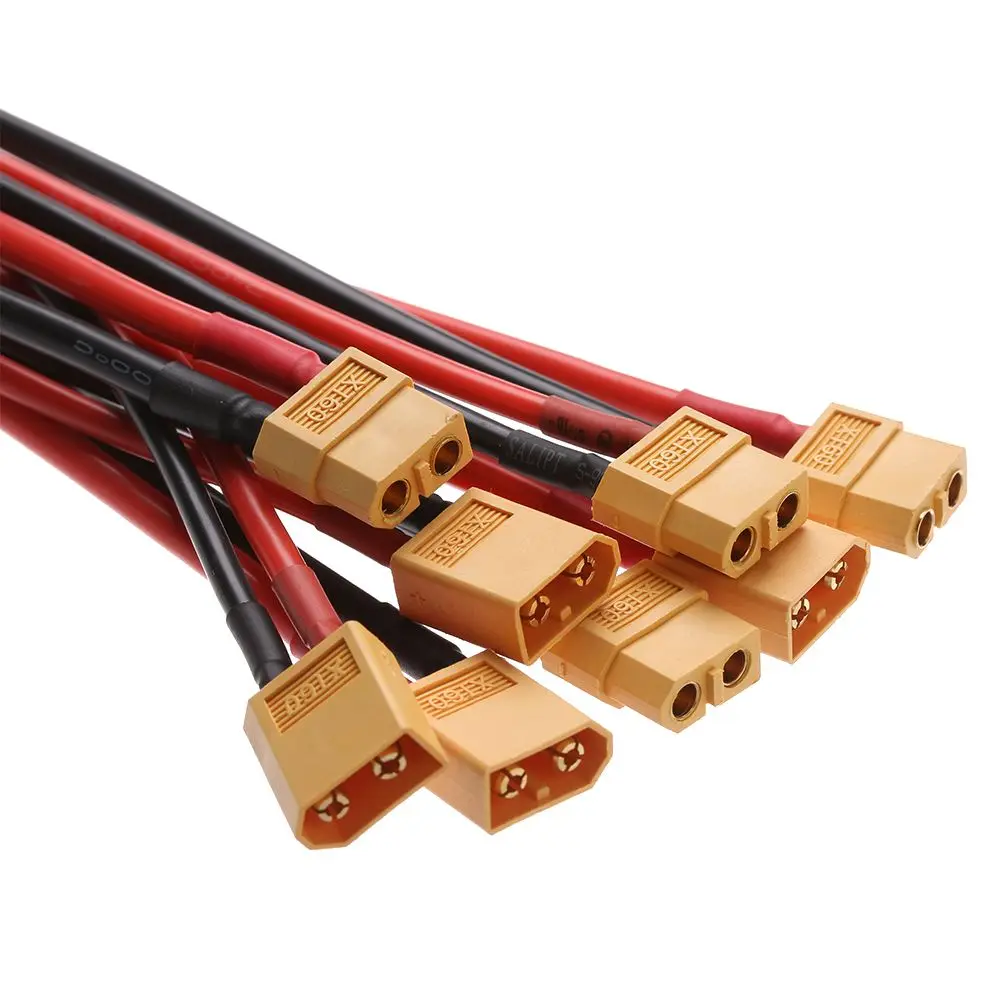 Connecteur Batterie Silicone Femelle m le AWG 12 14 10cm 15cm Test