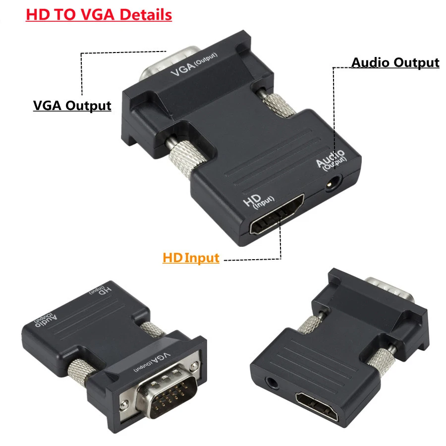 Adaptateur HDMI vers VGA avec câble audio. - Test et Avis